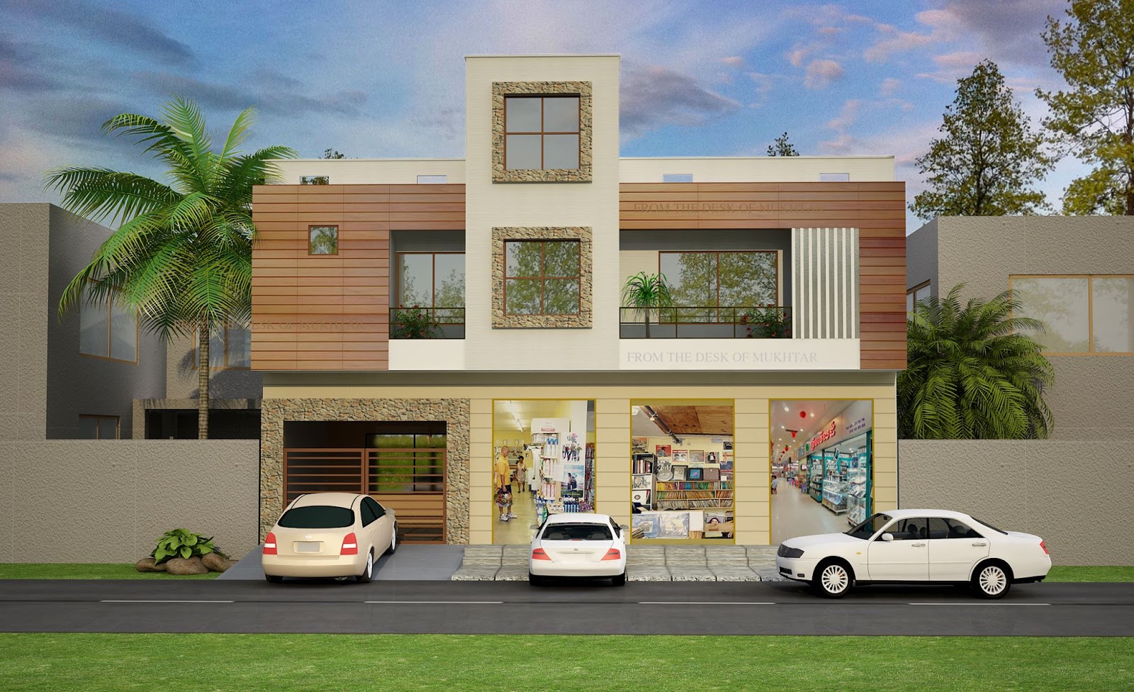 2D and 3D Design: Front Elevation