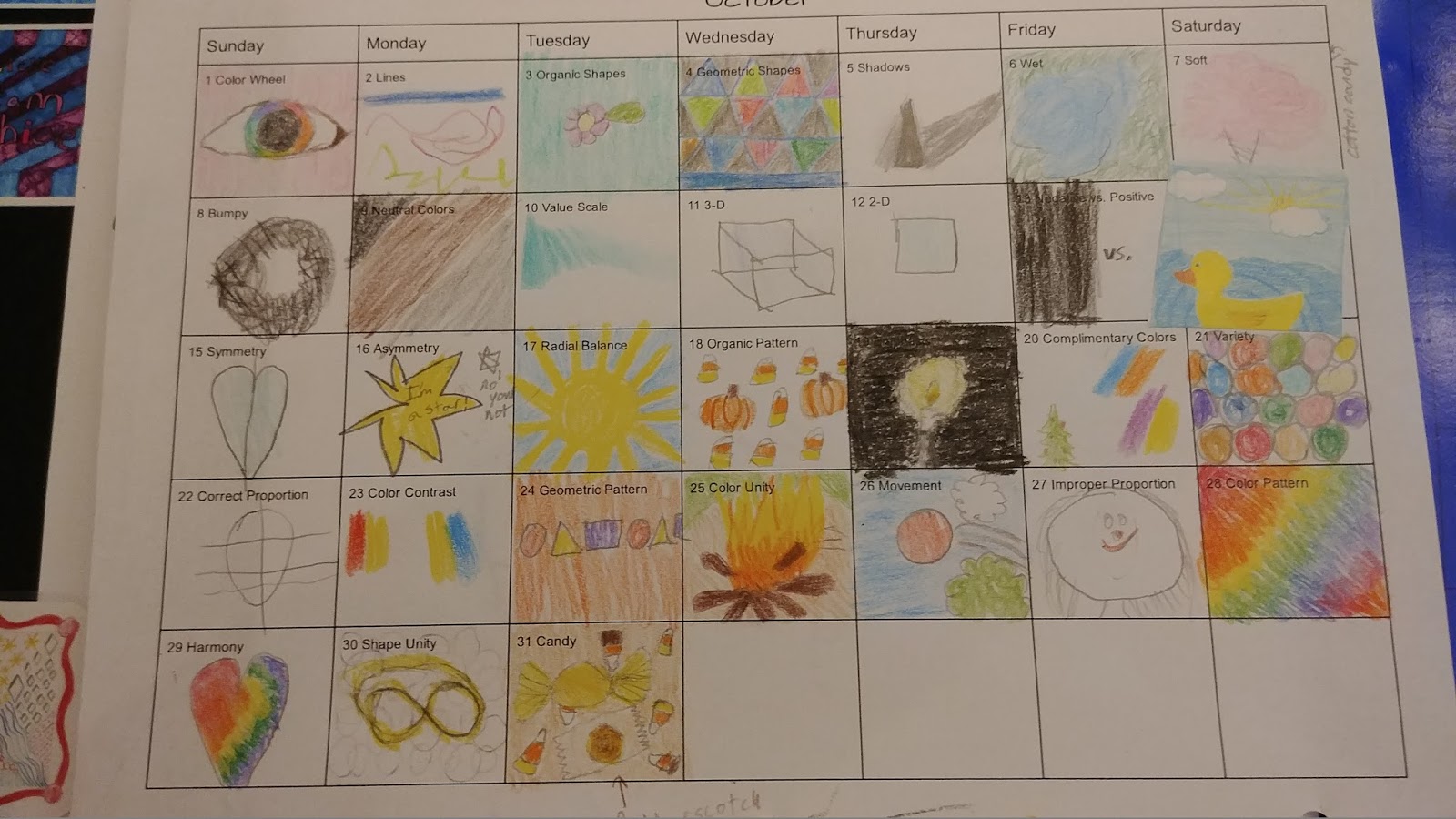 MsStrasserArt @ Oakdale Middle School: Doodle Calendars