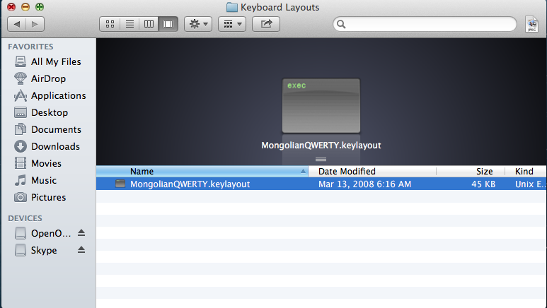 Elegant: How I installed Mongolian Keyboard in my new Mac