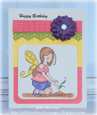 Lily Patch Stamps: Sprouts Birthday Card