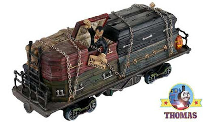 Ghost Train Ride Halloween Haunted Railroad Model Collectible Buildings ...