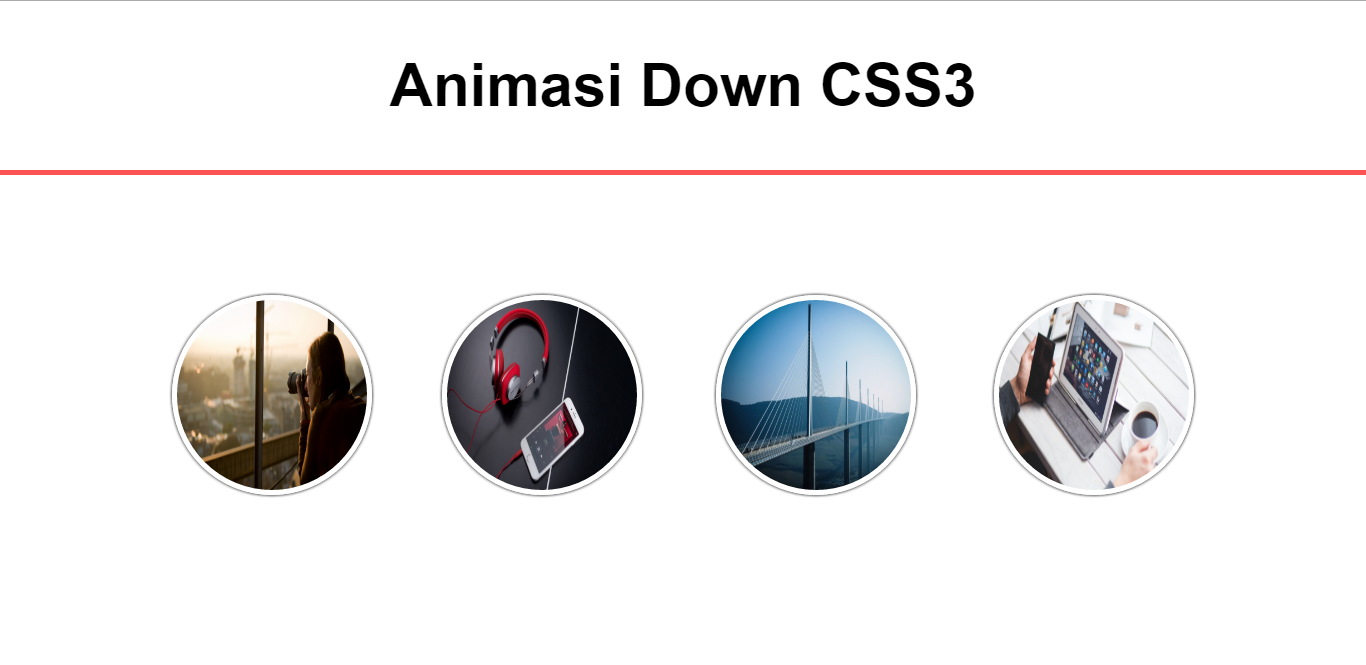 Trik Membuat Animasi Down HTML CSS3