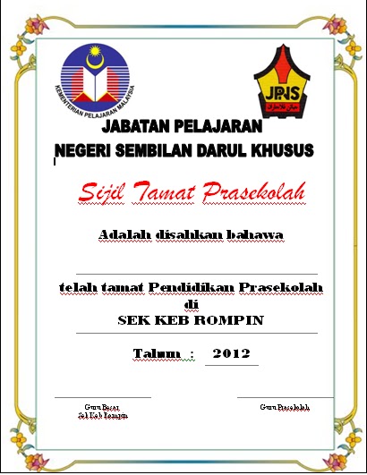 SK ROMPIN NS: Persiapan untuk Hari Anugerah