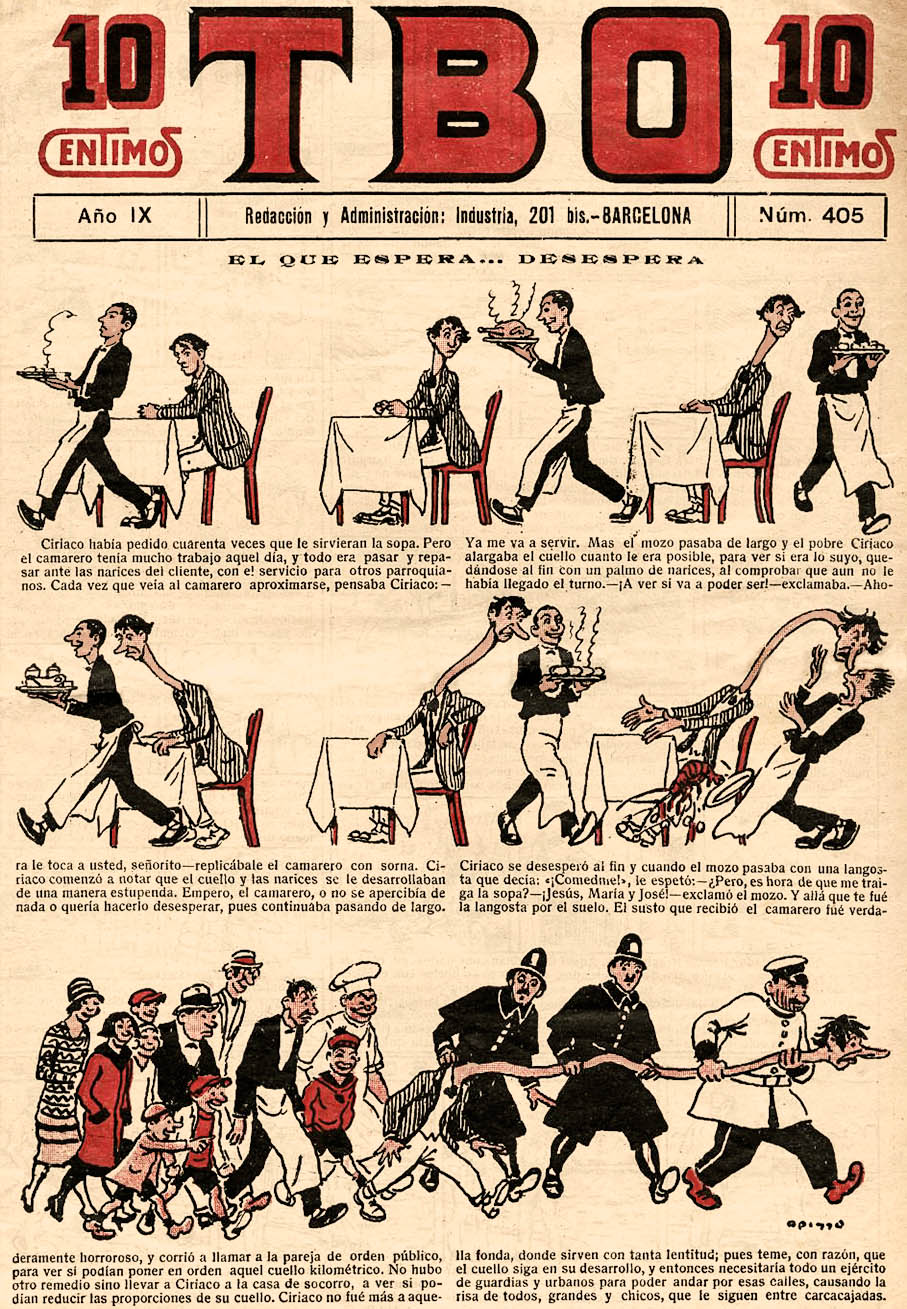 Luz y artes: Un TBO del año 1926