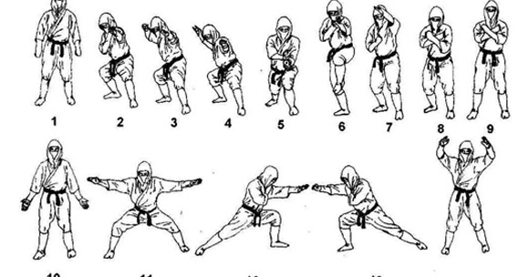 Ninjutsu Kamae no Kata (Formas de Posiciones)