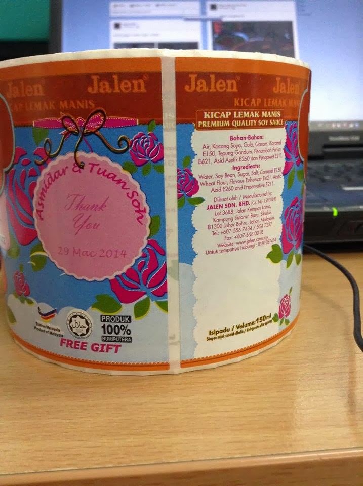 KICAP PREMIUM JALEN SEBAGAI "DOORGIFT" MAJLIS ANDA!..