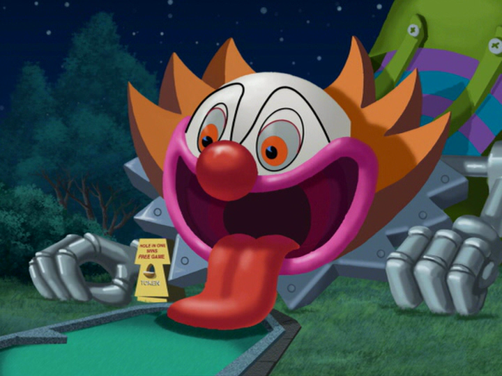 What's New Scooby-Doo: A Terrifying Round with a Menacing Metallic Clown