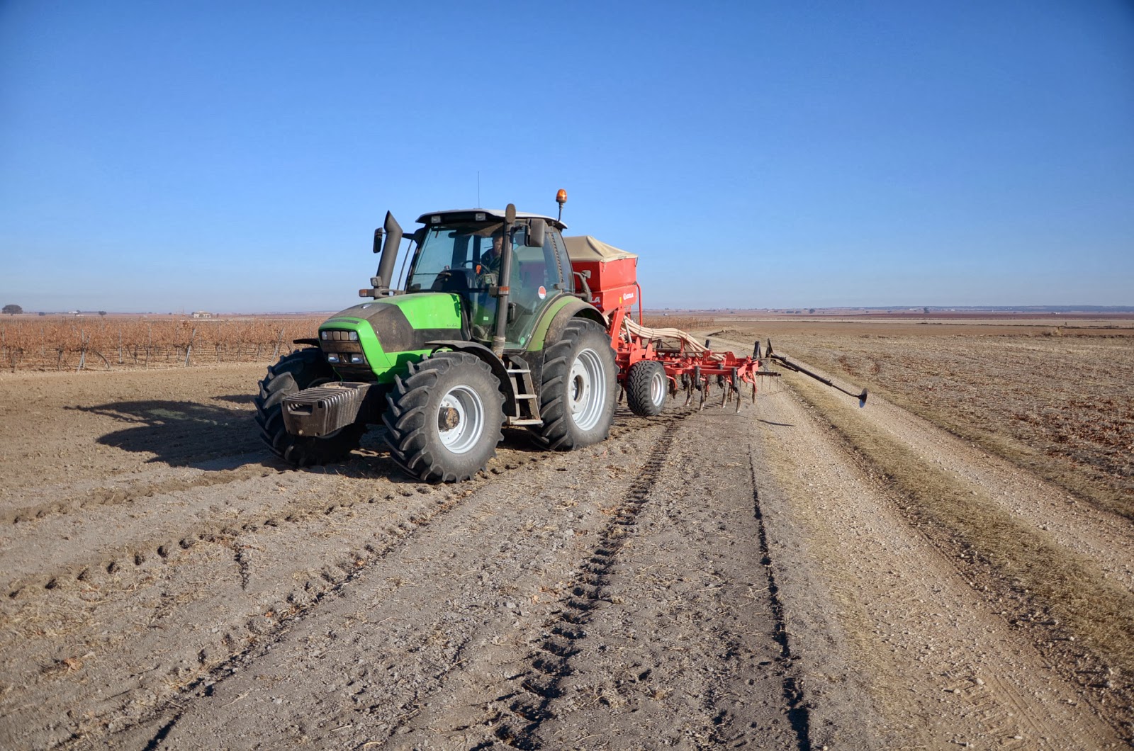 Sowing days with our new seed drill