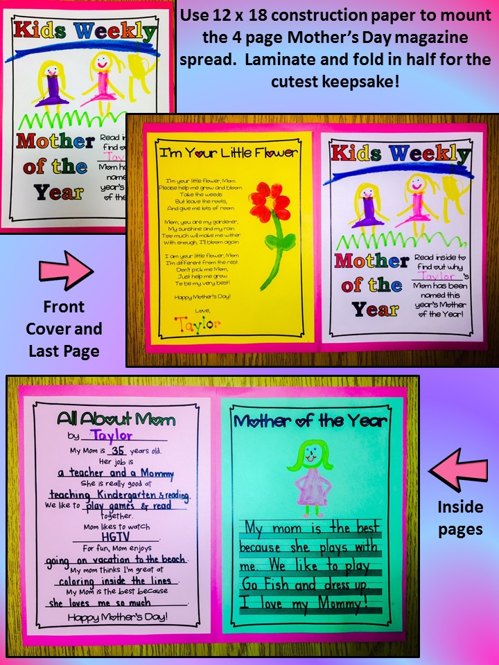 Mother's Day Magazine Keepsake - Kindergarten Korner - A Kindergarten ...