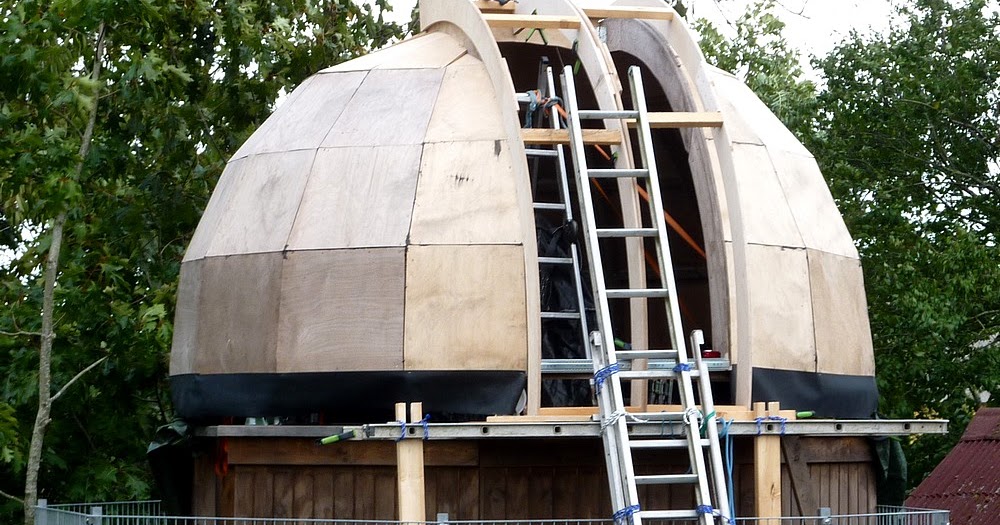 Fullerscopes Telescope Mountings: Dome build: Shutters: Scaffolding ...