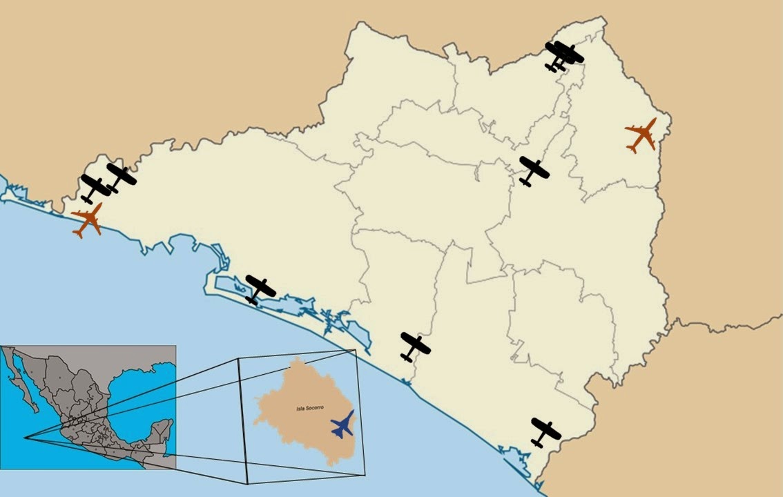 Aeródromos de México: Aeródromos de Colima
