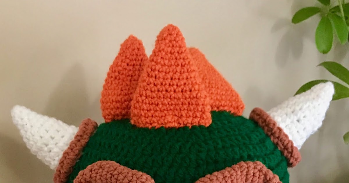 Reny's Place....: Crochet Bowser Inspired Earflap Hat