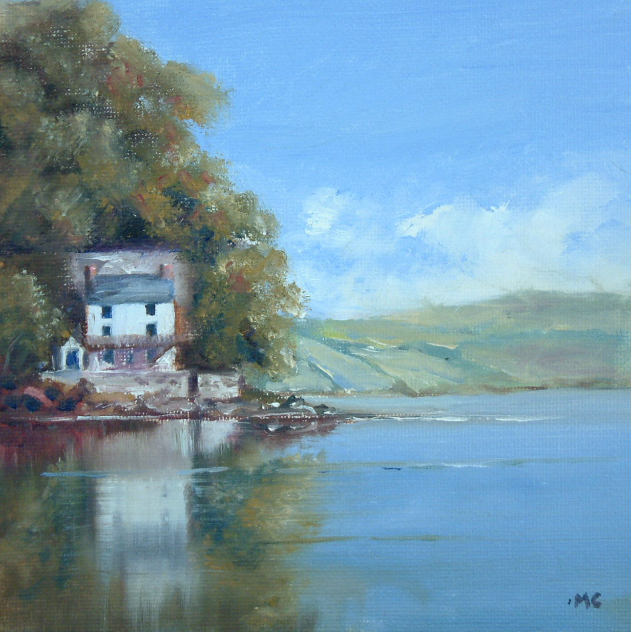 Carmarthen Artist: Dylan Thomas Boathouse Laugharne