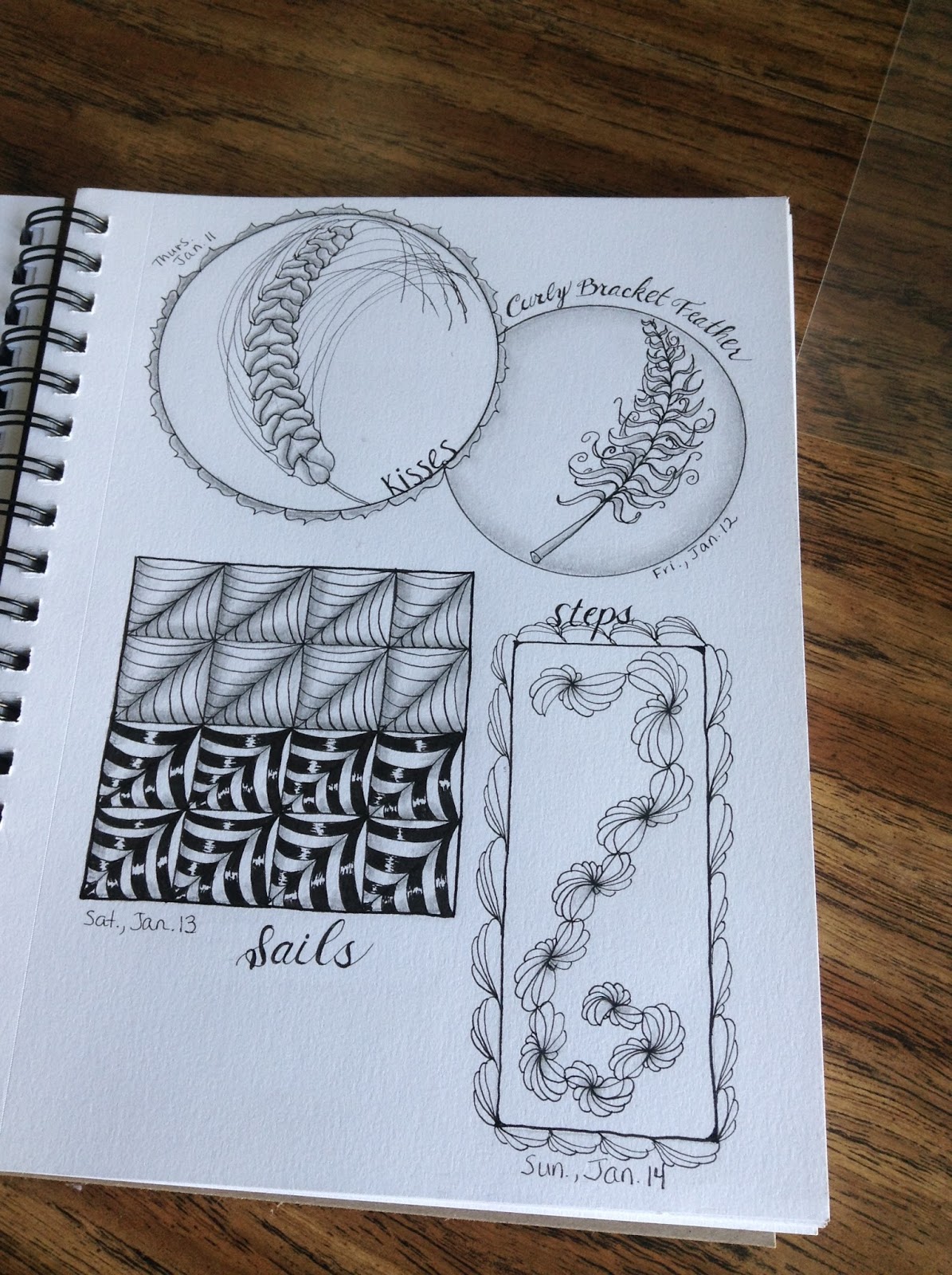 PaperArts Cafe: Zentangle Journal - Tangle A Day