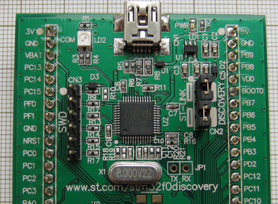 Common Emitter: STM32F0 Discovery