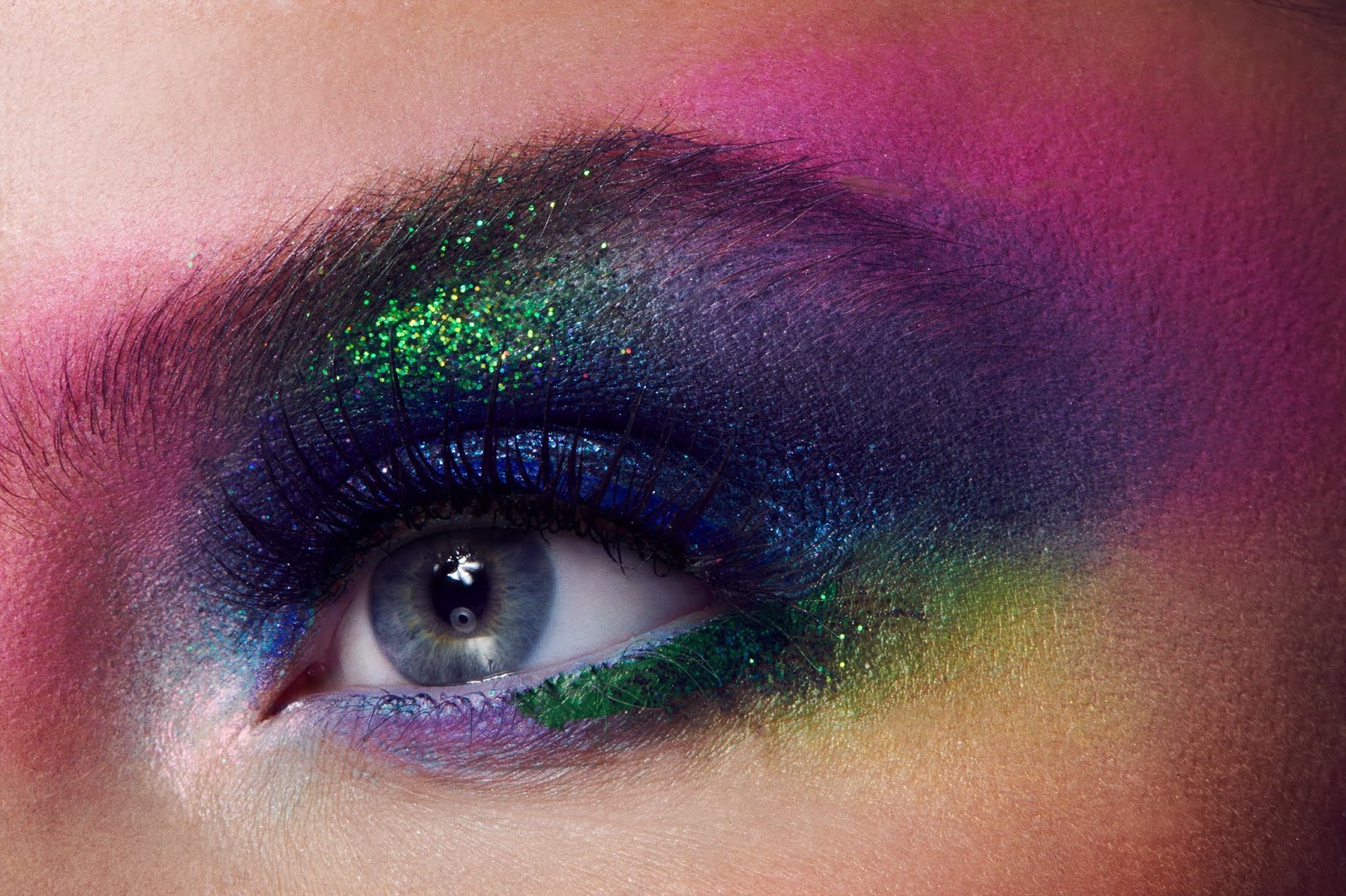 New Wave Bowie Creative Glitter Makeup with model Caitlin Lawson ...