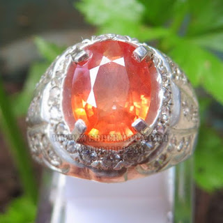 Cincin Batu Orange Sapir | Batu | Mulia| Permata | Akik | Kresnadhana ...