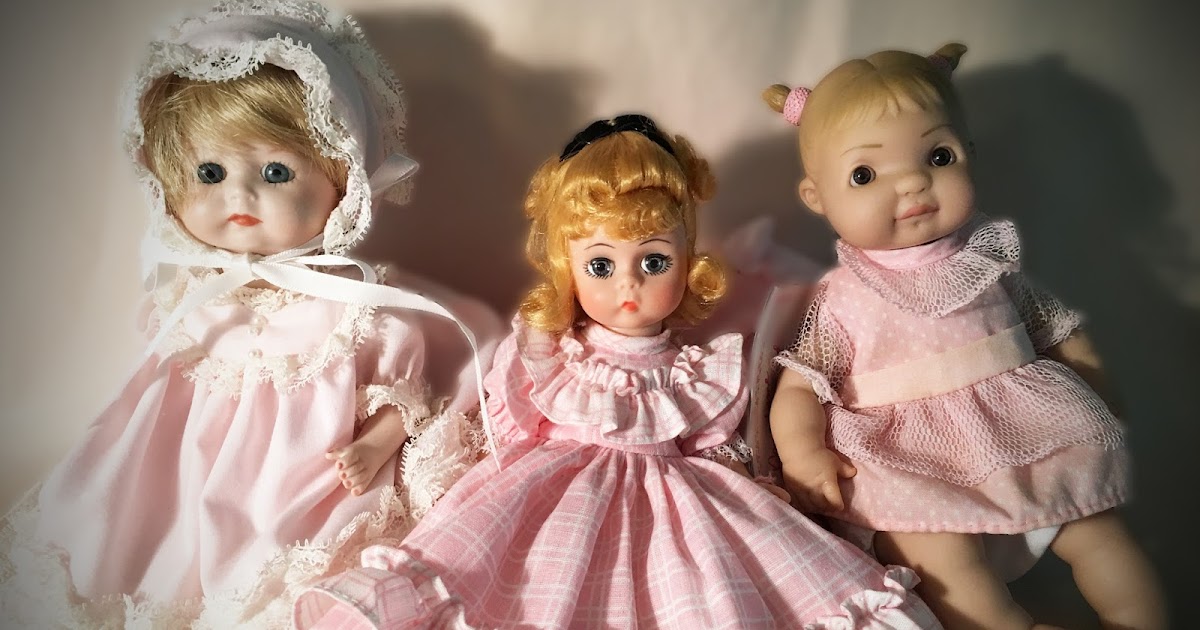 Creative Daze with Geri: Three Little Dolls Dressed in Pink