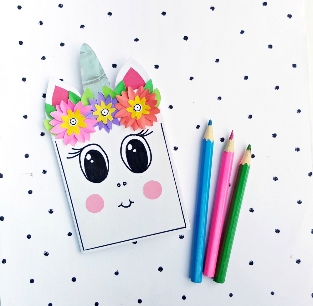 Easy DIY Unicorn Notebook Back to School Craft