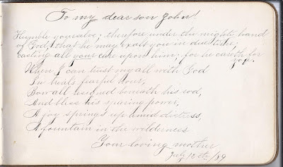 Heirlooms Reunited: 1887 Autograph Album of John Gaub of New Jersey