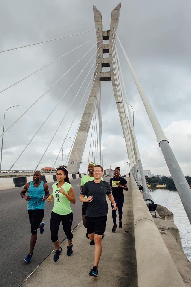 Mark Zuckerberg Spotted Jogging On Third Mainland Bridge With Nigerians ...