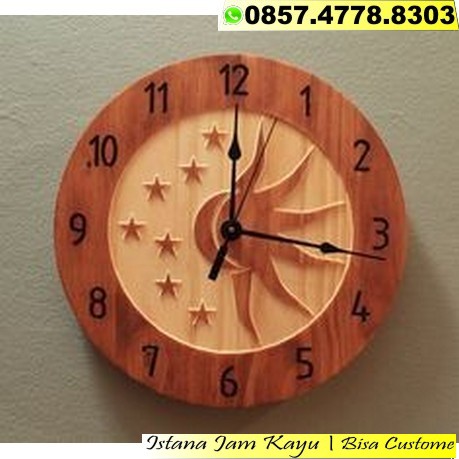 Jam Dinding Kayu Unik, Jam Dinding Kayu Custom, Jam Dinding Kayu Murah ...