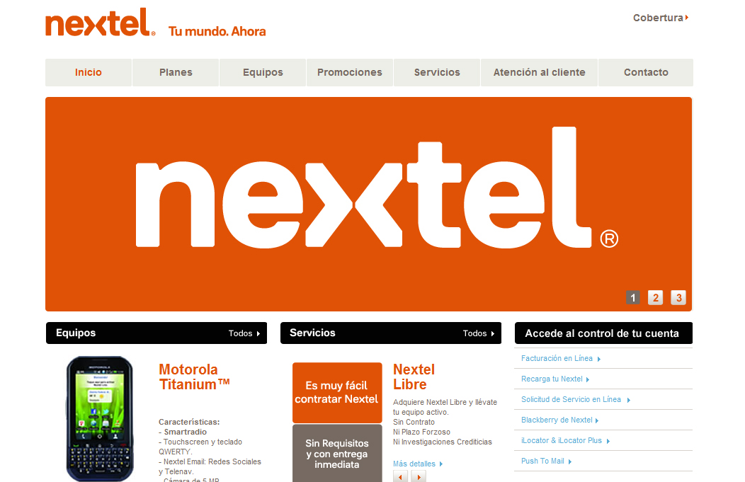 STEREOGRÁFICO: Nueva imagen NEXTEL