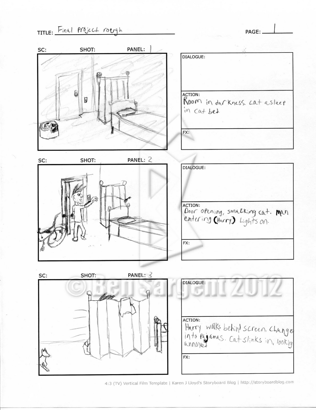 Ben Sargent's Art and Story Page: Cinematic Storytelling Final Project ...