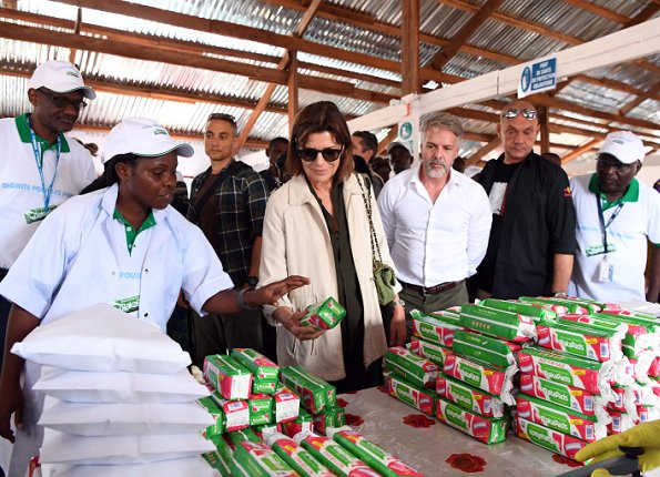 Congo visit of AMADE Mondial president Princess Caroline