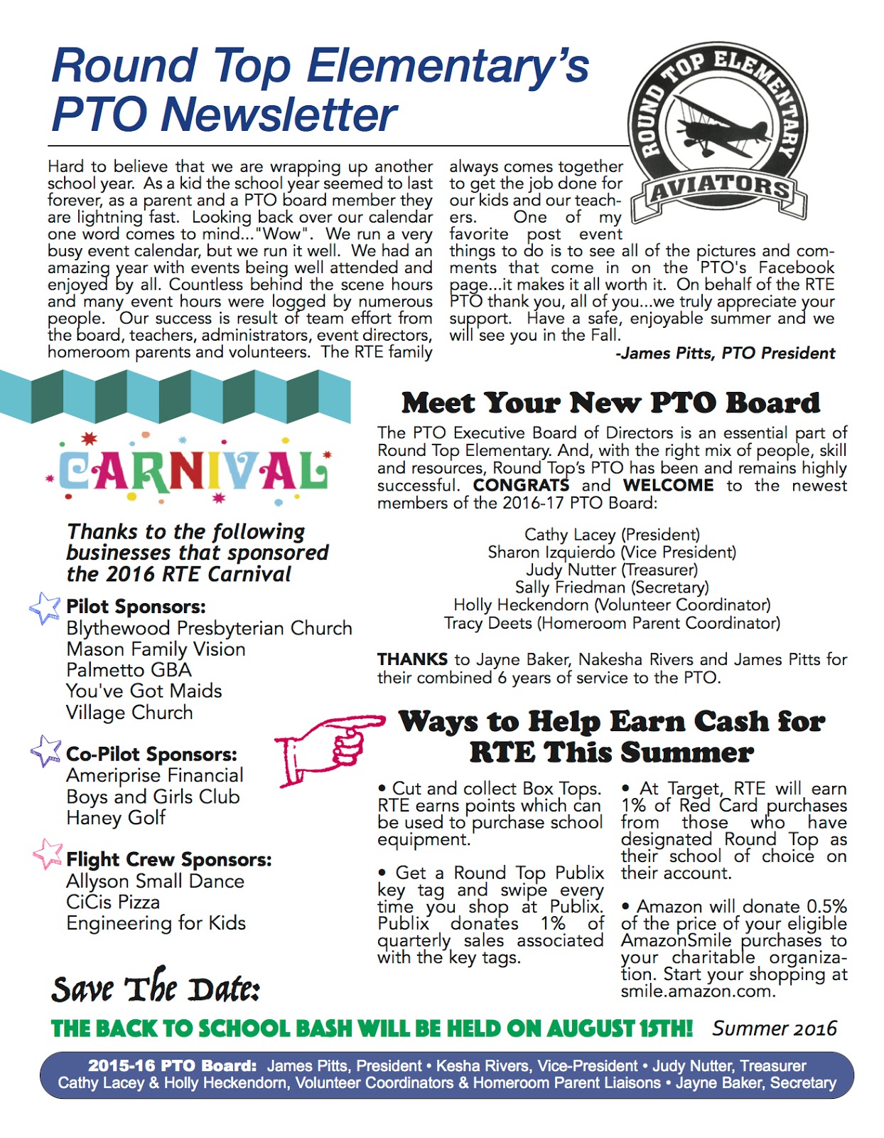 The Round Top Review: Please read RTE's PTO Newsletter - Have a GREAT ...