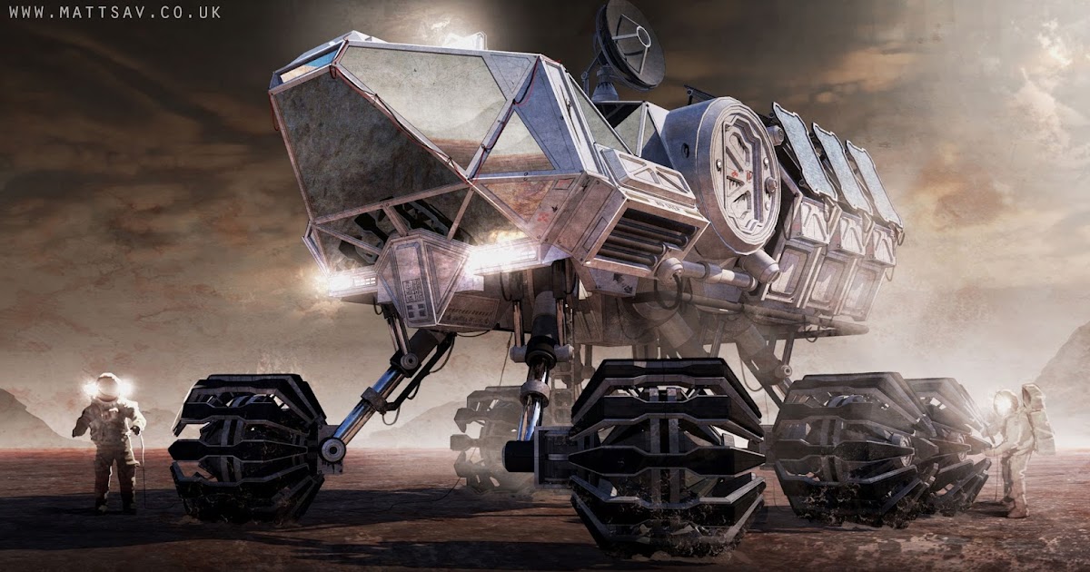 Mars exploration rover concept by Matthew Savage | human Mars