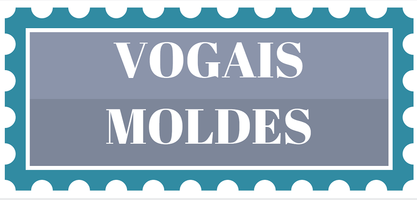 Vogais grandes de EVA com moldes - SÓ ESCOLA