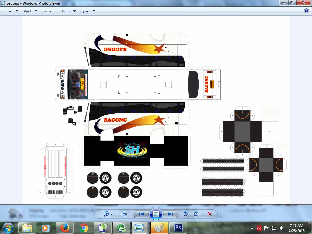 DESIGN PAPERCRAFT BUS