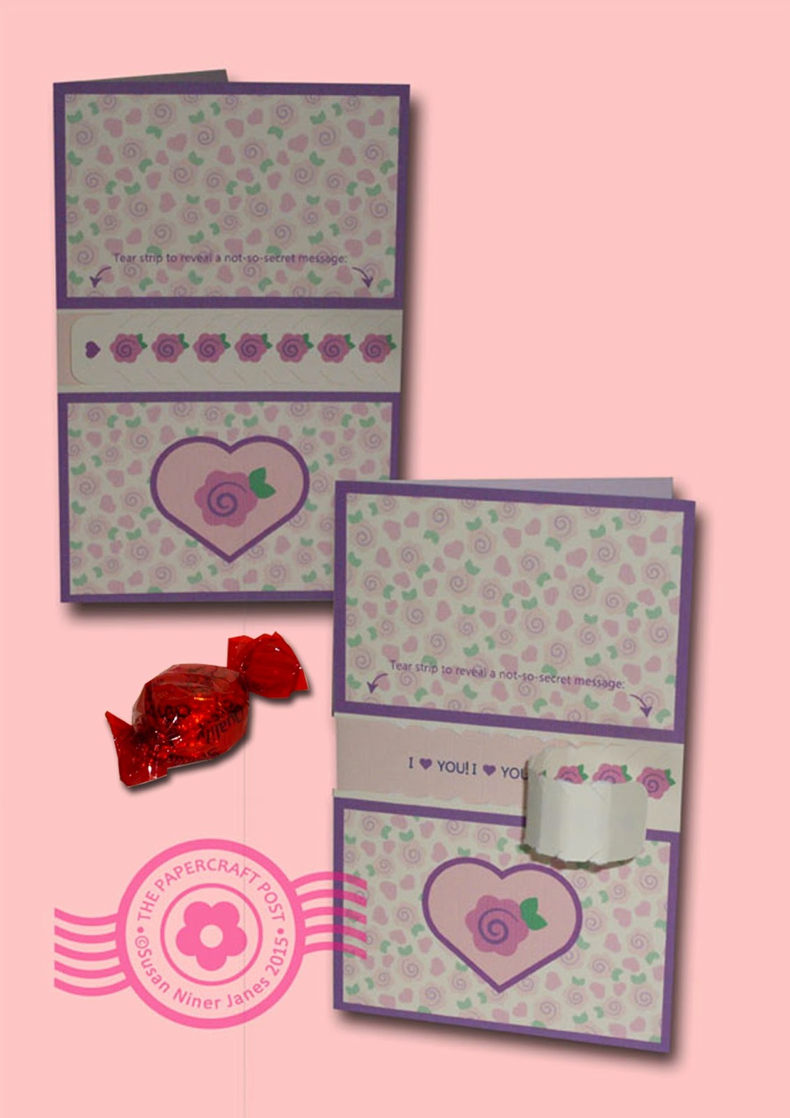 The Papercraft Post: Secret Message Valentine