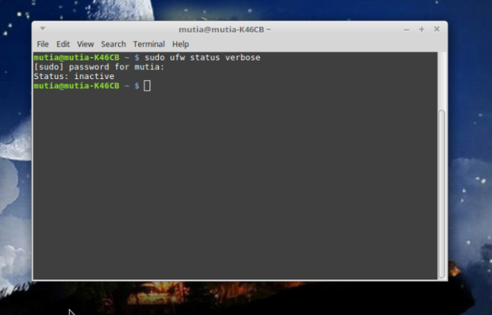 Firewall pada Linux Mint - Mutia Linton Batubara