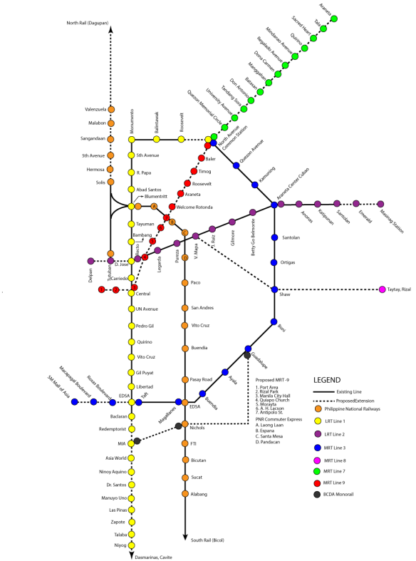 Asiatikistic : Manila Metro Map