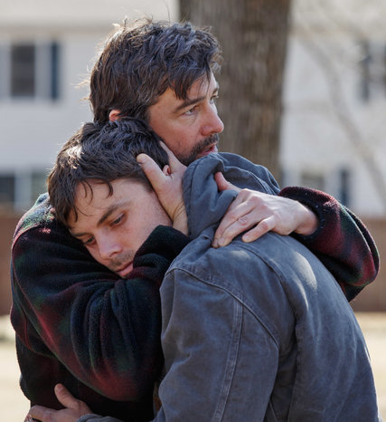 my new plaid pants: Men Hugging Men