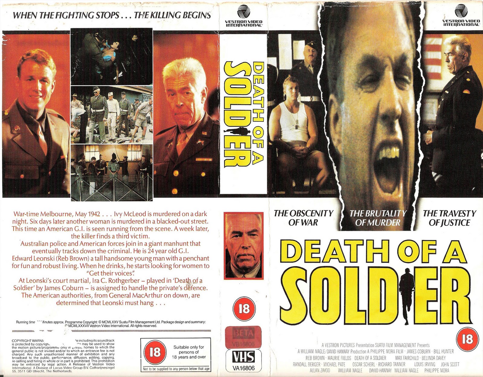 Comeuppance Reviews: Death Of A Soldier (1986)