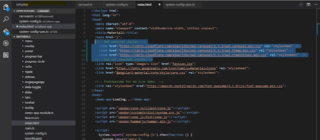 Explore Sitecore: carousel with angular material 2