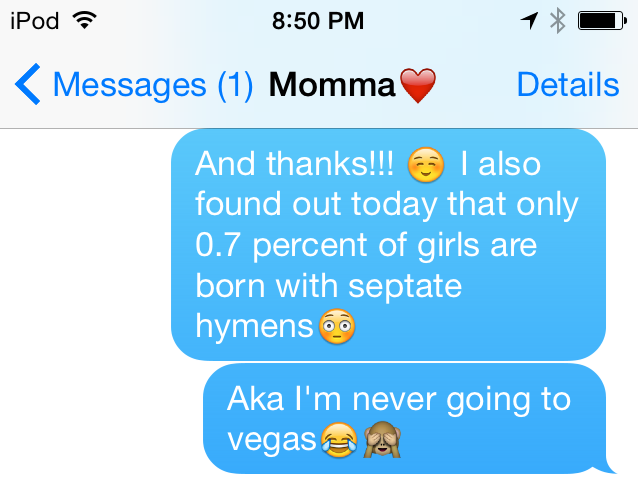 The Virgin Diaries: Septate Hymens, Statistically Speaking