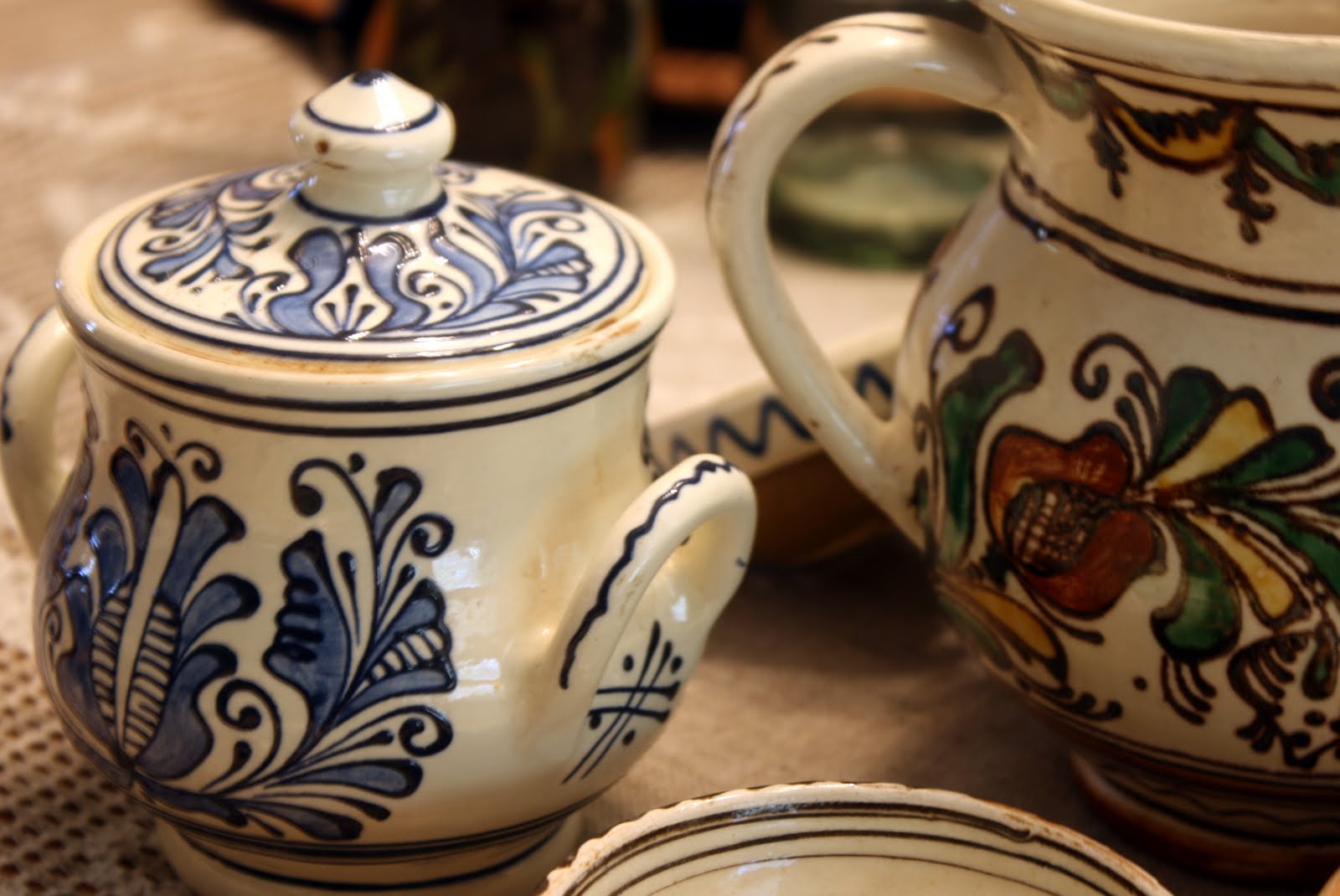 Life with the Mozas: Romanian Artisan Pottery Tablescape & a GREAT tea ...