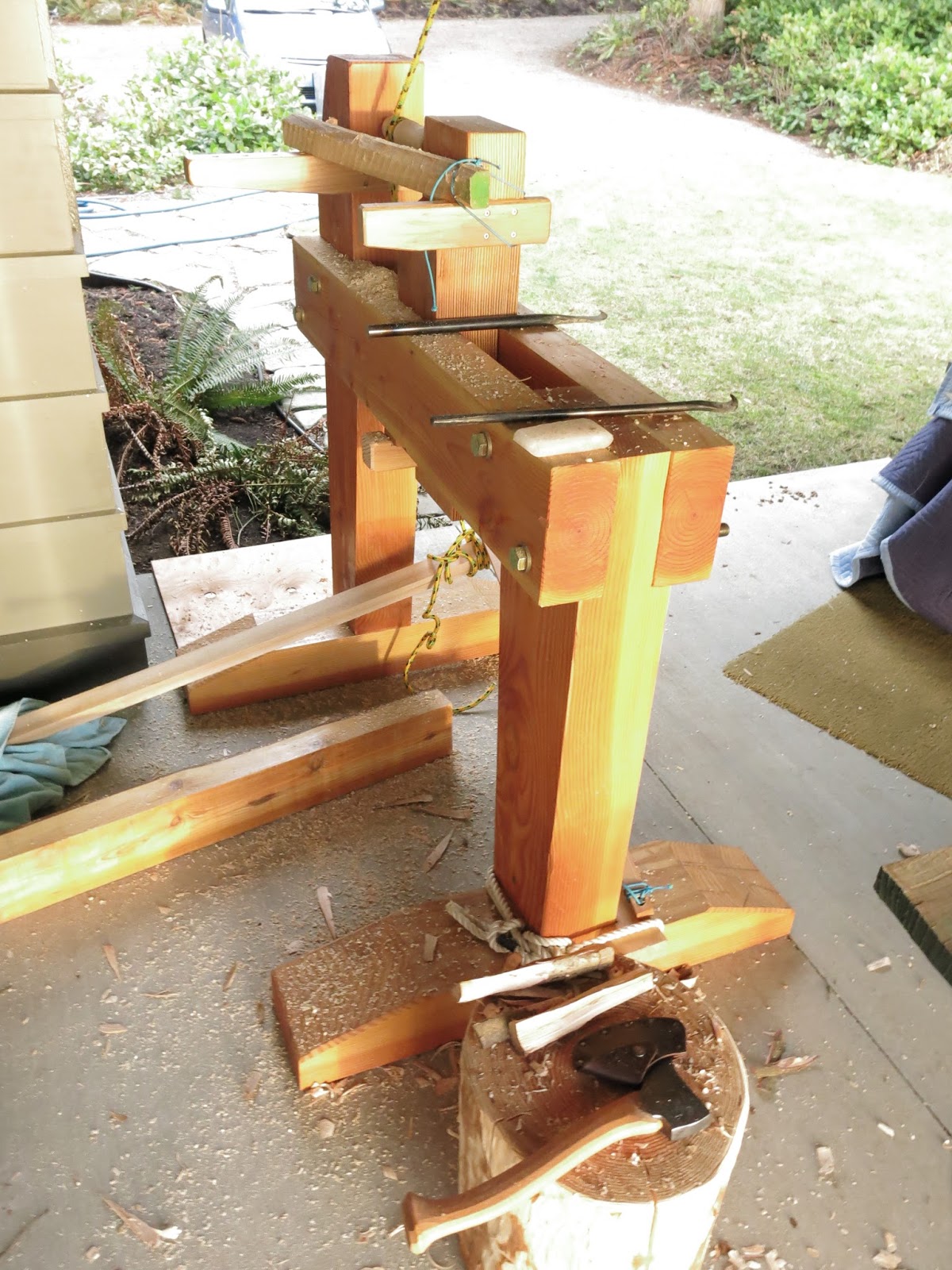 aerialcopper: Bowl Turning Spring Pole Lathe