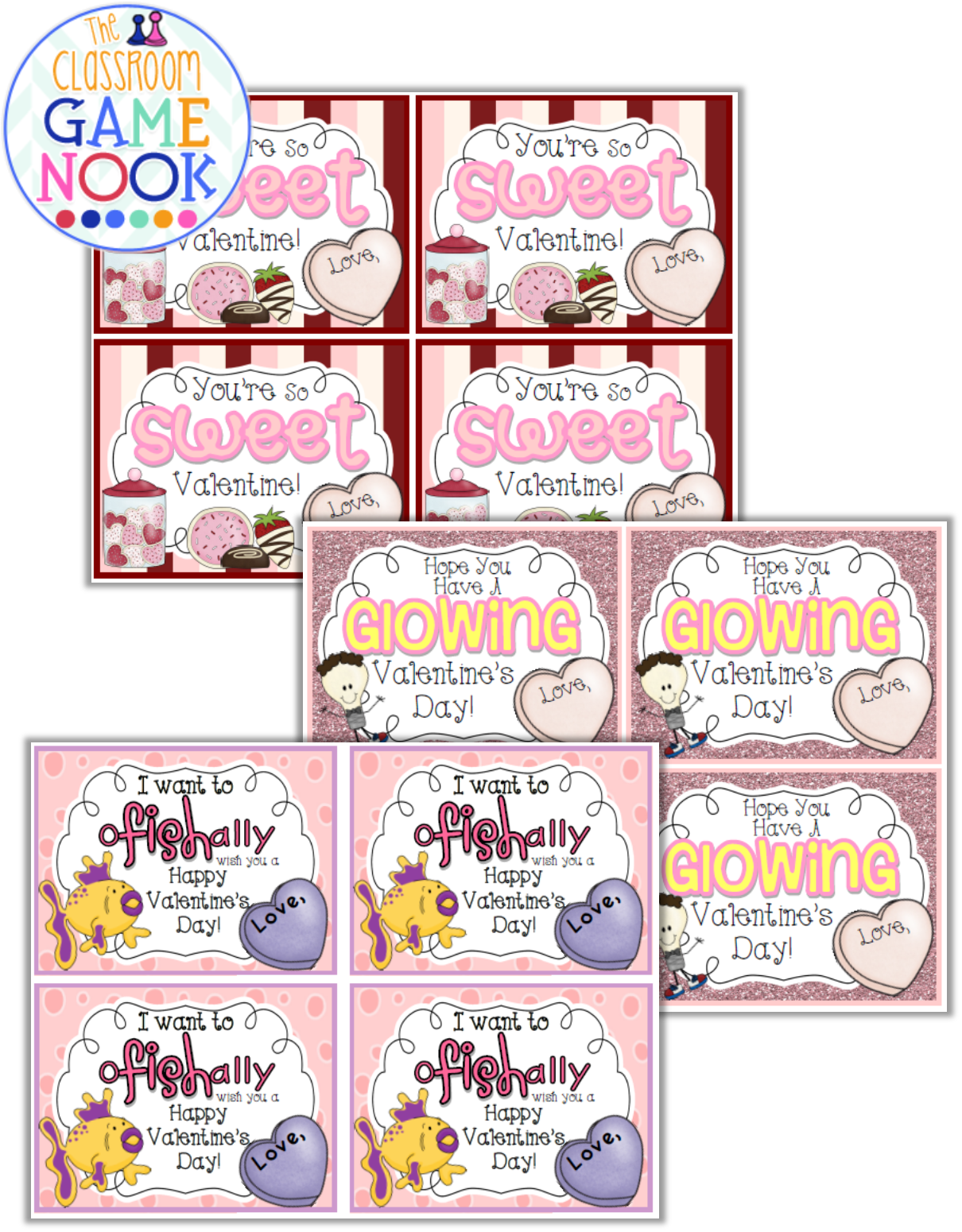 The Classroom Game Nook: Valentine's Day Freebies!
