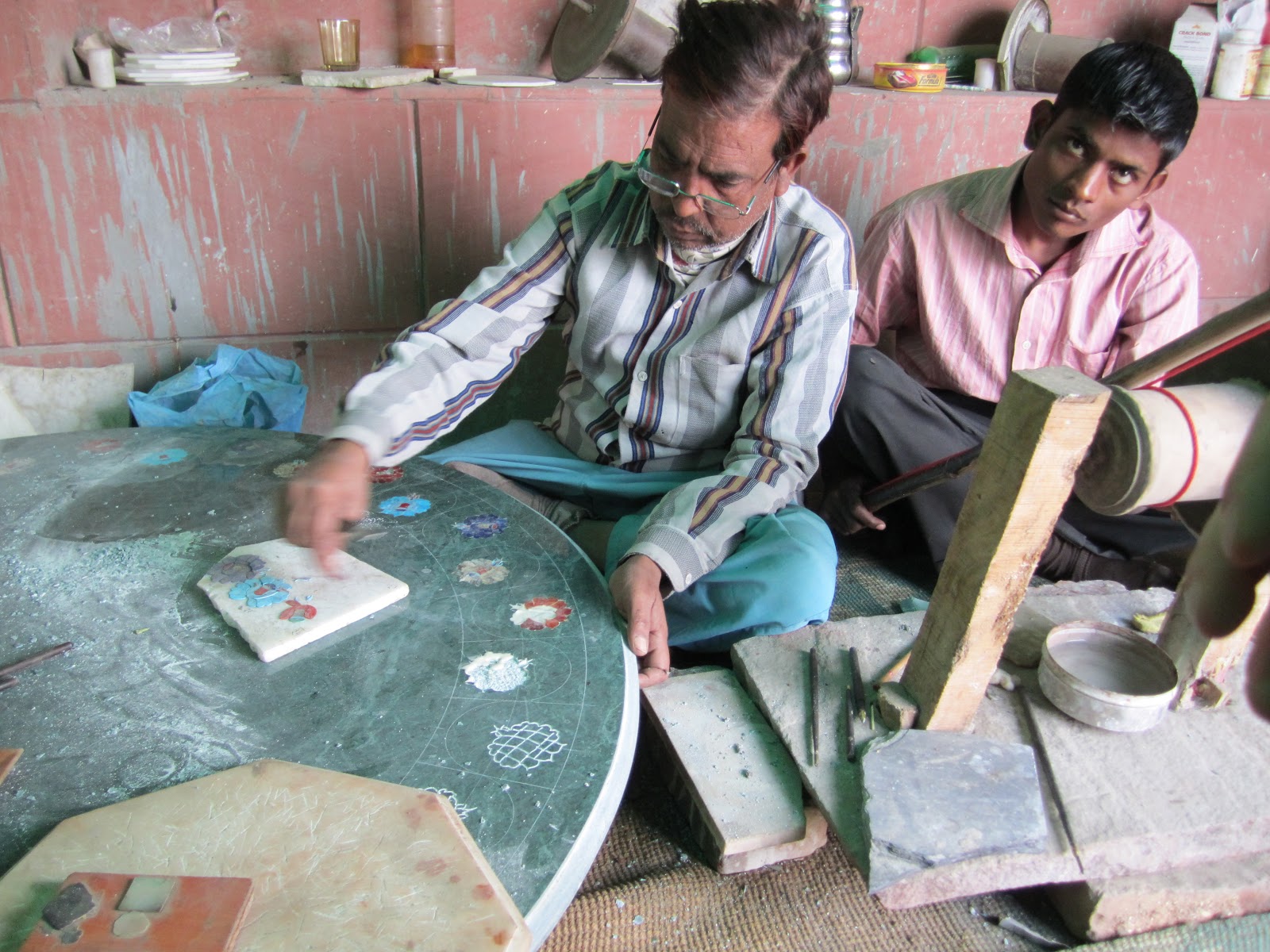 A Sakura Story: India - Agra Marble workers