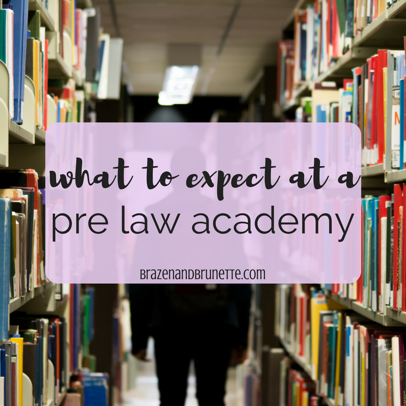 What to Expect at a Pre-Law Academy ~ Brazen and Brunette ⚖ law school ...