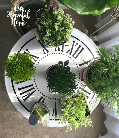 Our Hopeful Home: Vintage French Farmhouse Clock Table