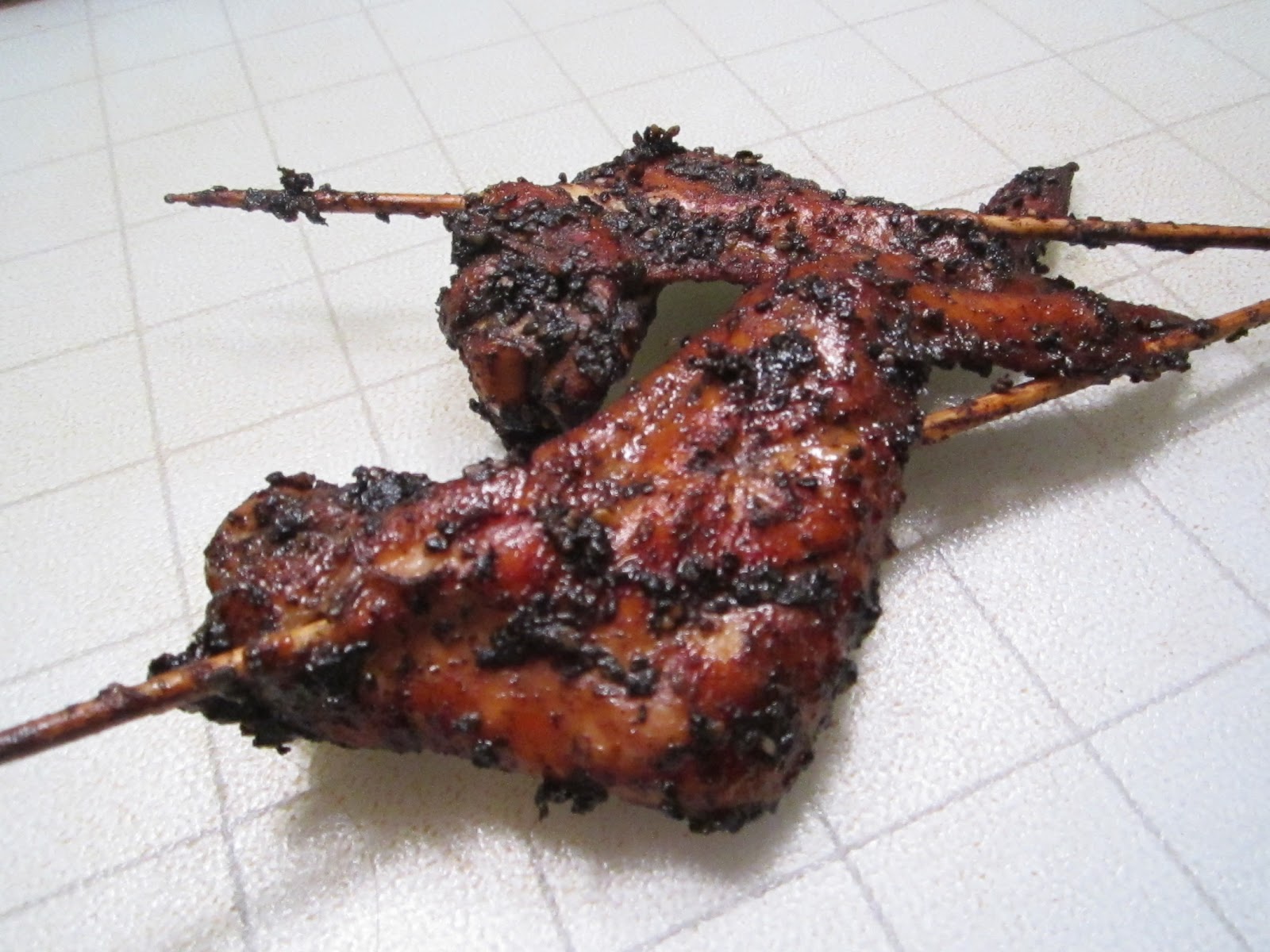 My Kitchen and I: Sesame chicken "bat" wings for Halloween week