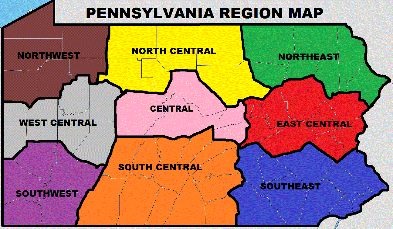 Your Pennsylvania Weather Center!: Forecast Regions