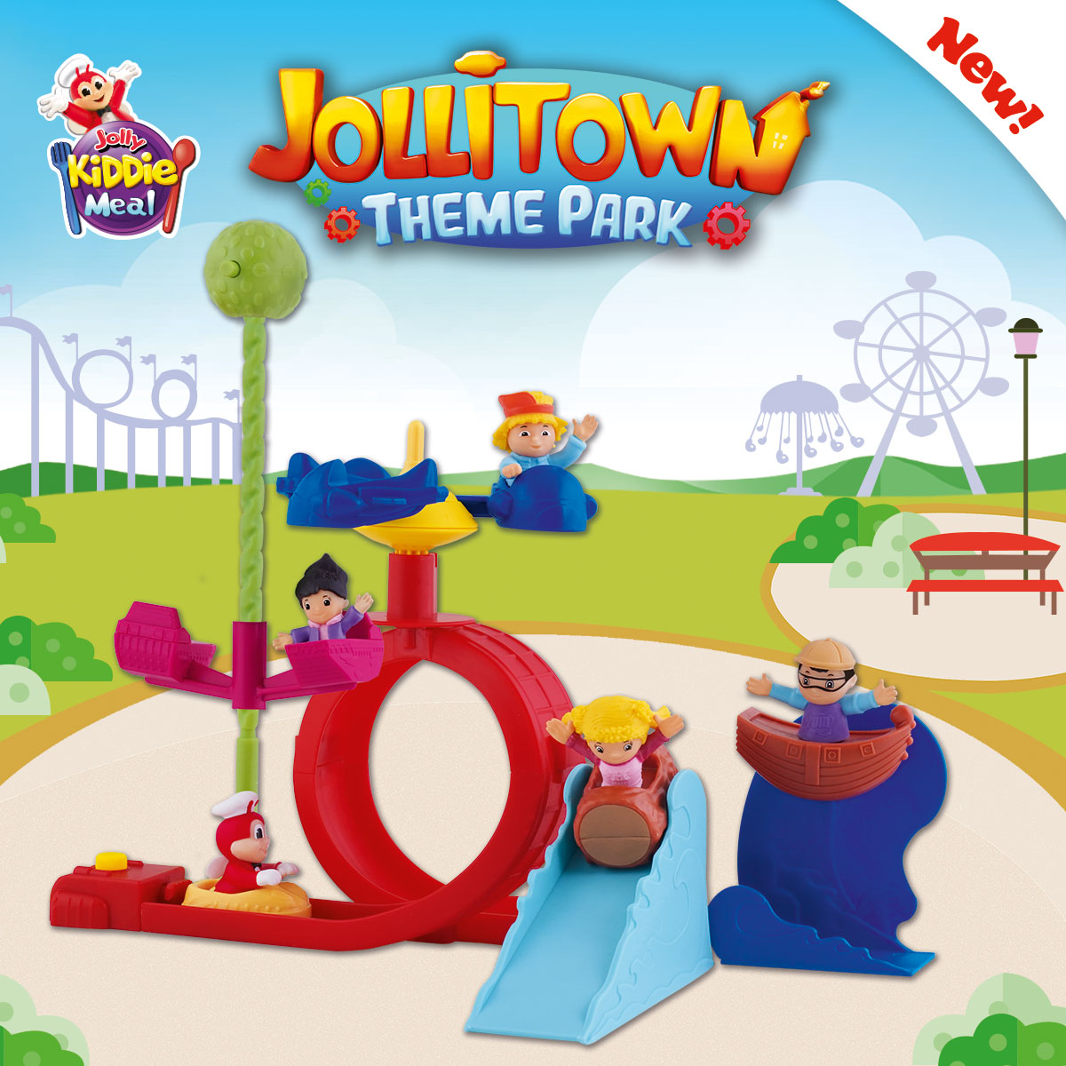 Build your own Jollitown Theme Park with newest Jolly Kiddie Meal toys ...