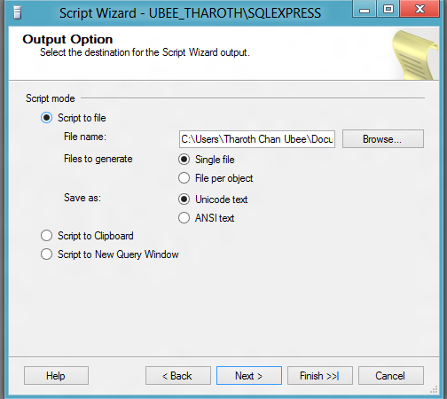 Import Database By Generate Script To Ms Sql Server Ah Bees Tips C Ms Sql Server
